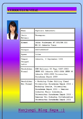 CHIPAU BLOG : Membuat html+css sederhana "curiculum vitae (cv)"