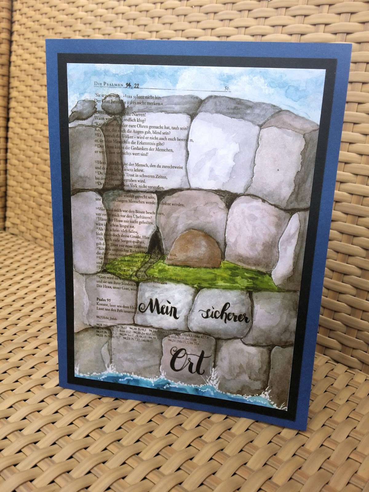 Bible Art Journaling beim grünen Wicht: Psalm 94,4