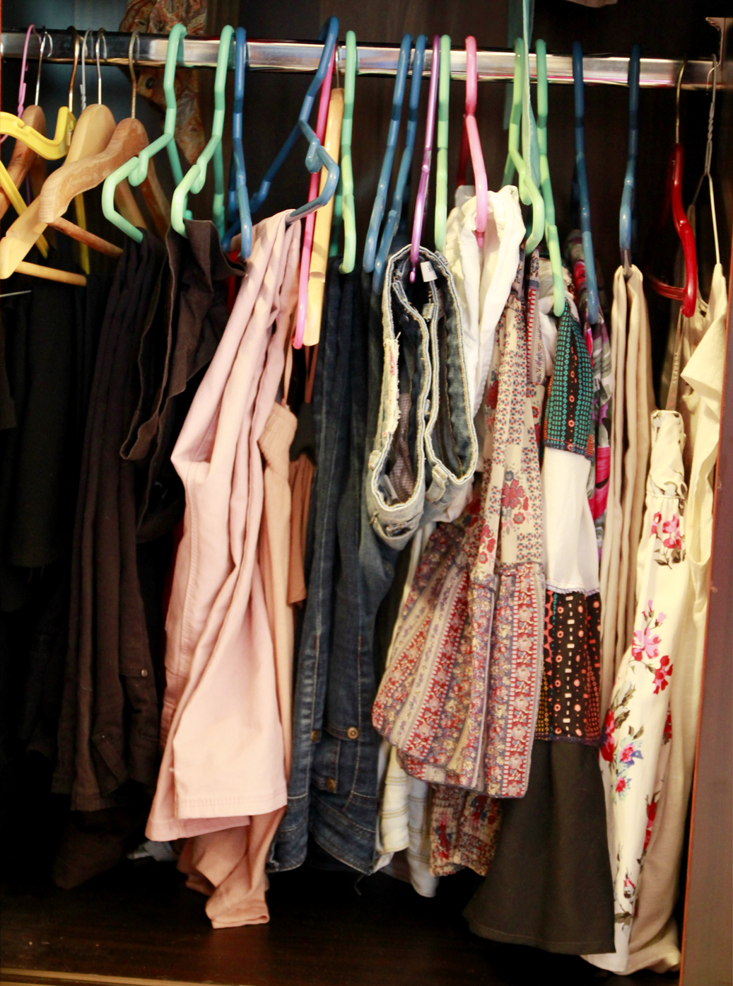 Colour-coded wardrobe | The Silver Kick Diaries