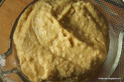 Rindy Mae: Basil Chickpea Puree With Shrimp and Roasted Veggies