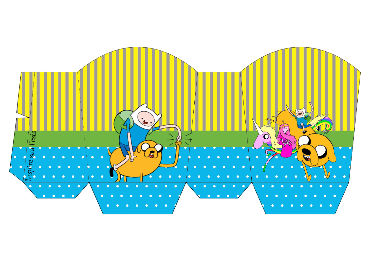 Adventure Time Party Free Printable Boxes. - Oh My Fiesta! for Geeks