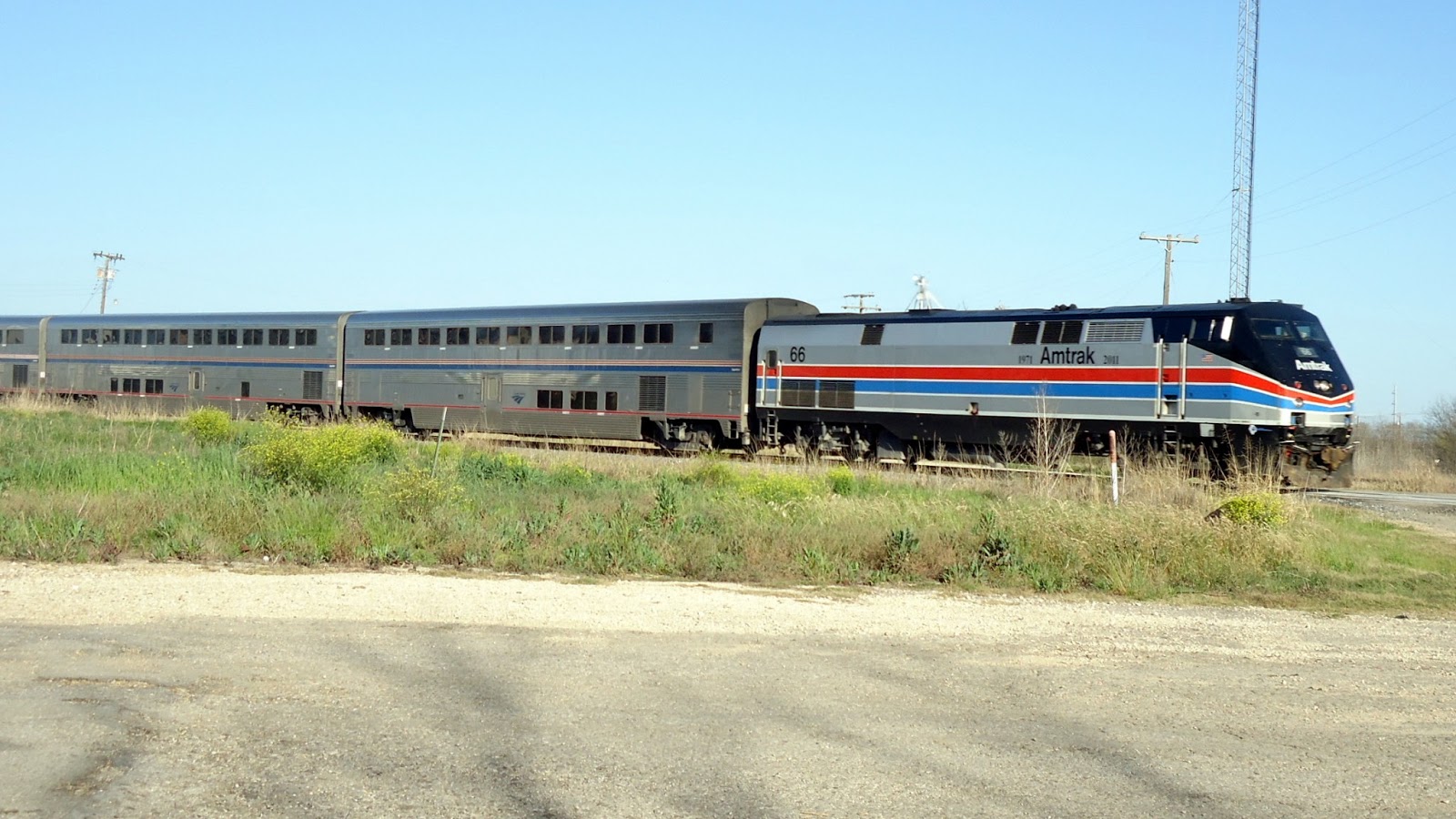 Texas Railroading: Amtrak 66 Taylor, Texas