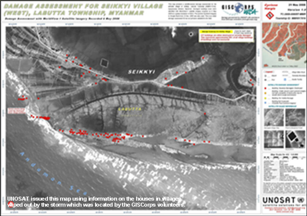 GIS Emergency Response aftermath of Nargis Cyclone