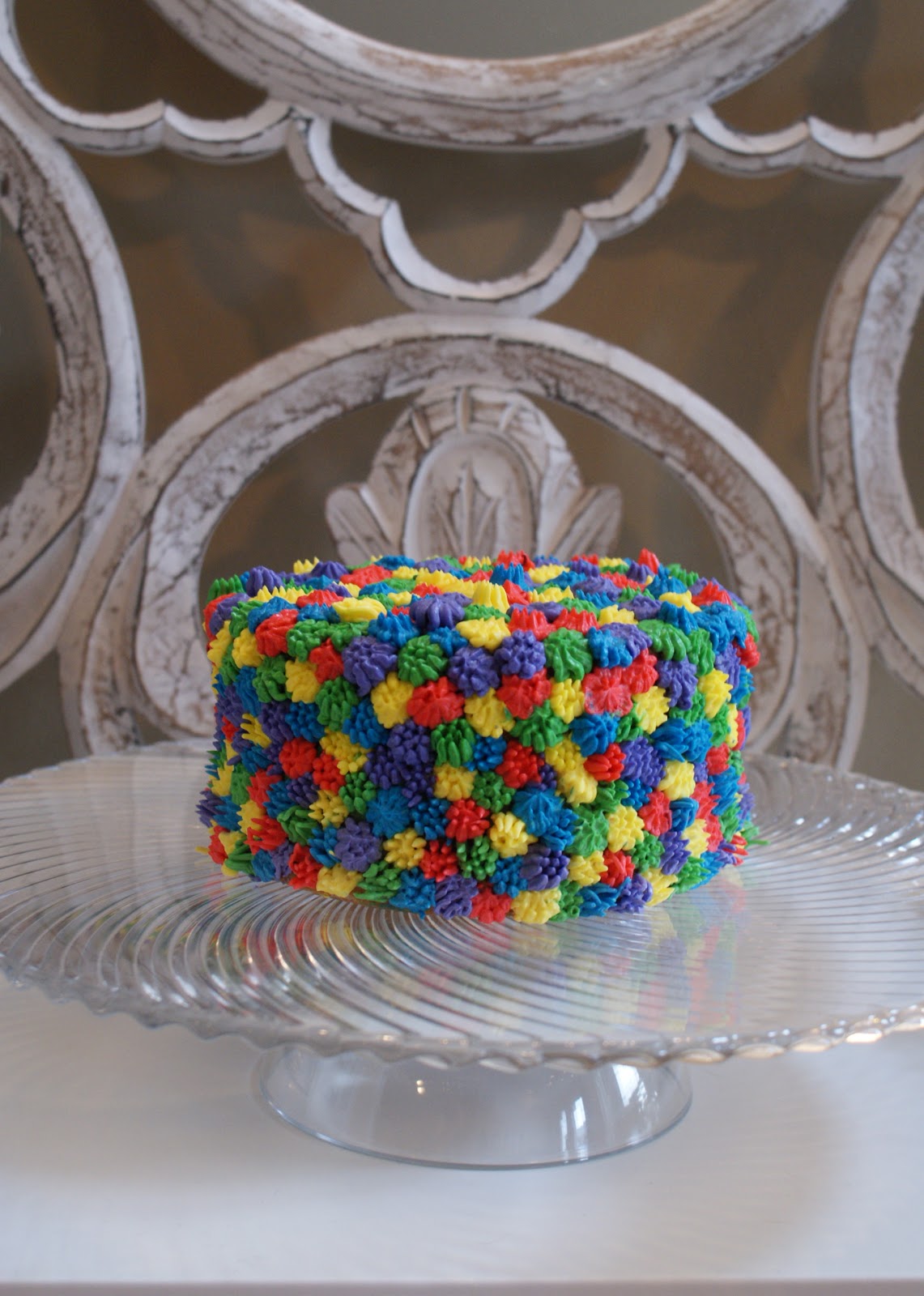 The Little Cake Co.: 'Rainbow Drops' Cake with Swiss Meringue ...