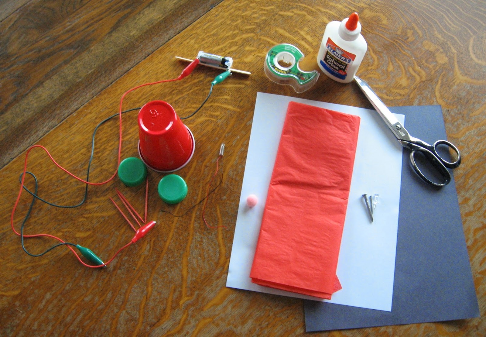 Almost Unschoolers: Christmas Science Craft - Build a Christmas Gnome-Bot