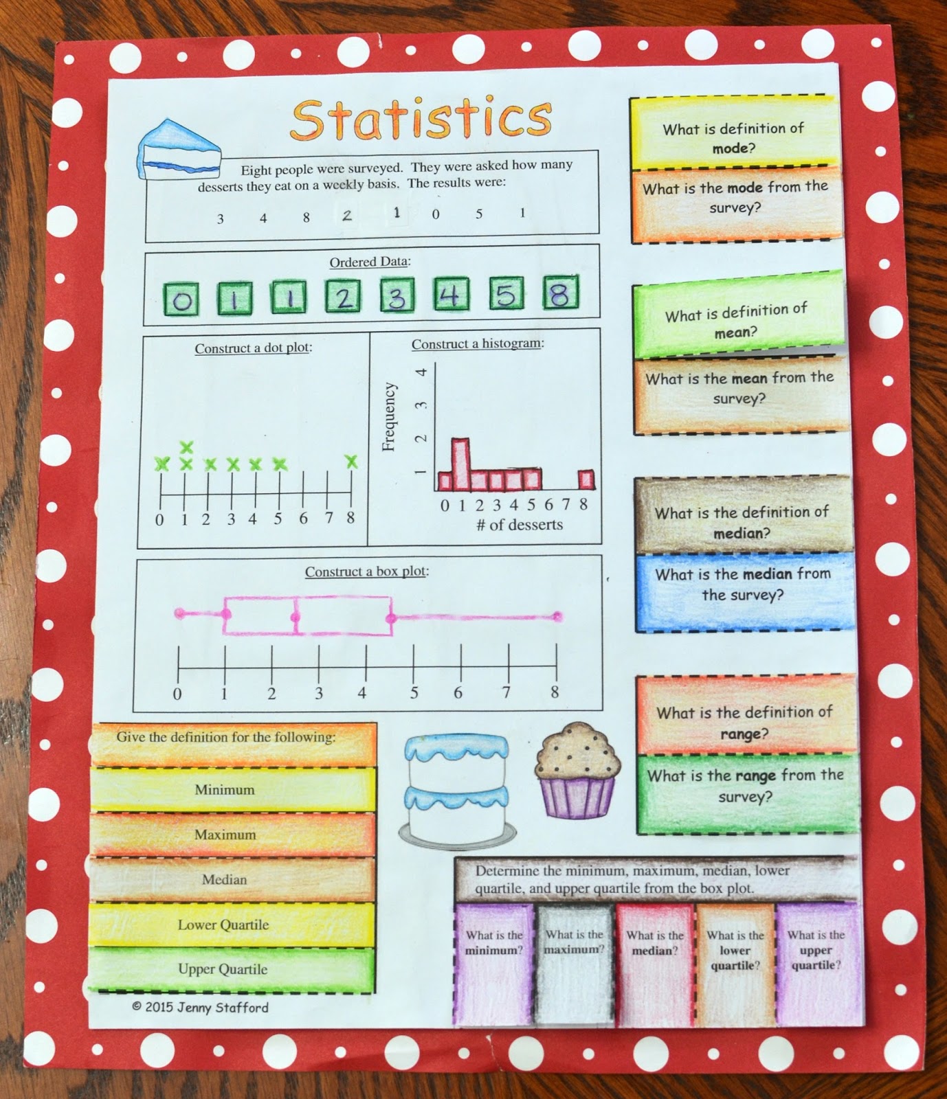 Math in Demand: Statistics Foldable