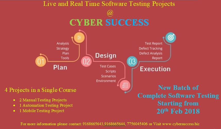 Cyber Success - Software Development / Testing Training Institute(www ...