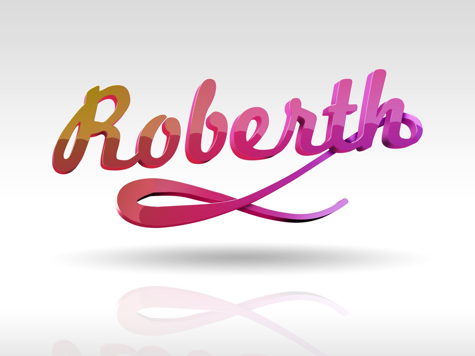 "Roberth" Mi Trabajo: My Name glossy