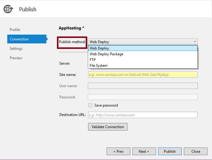 Publishing ASP.NET MVC Application Using File System Publishing ASP.NET MVC Application Using File System