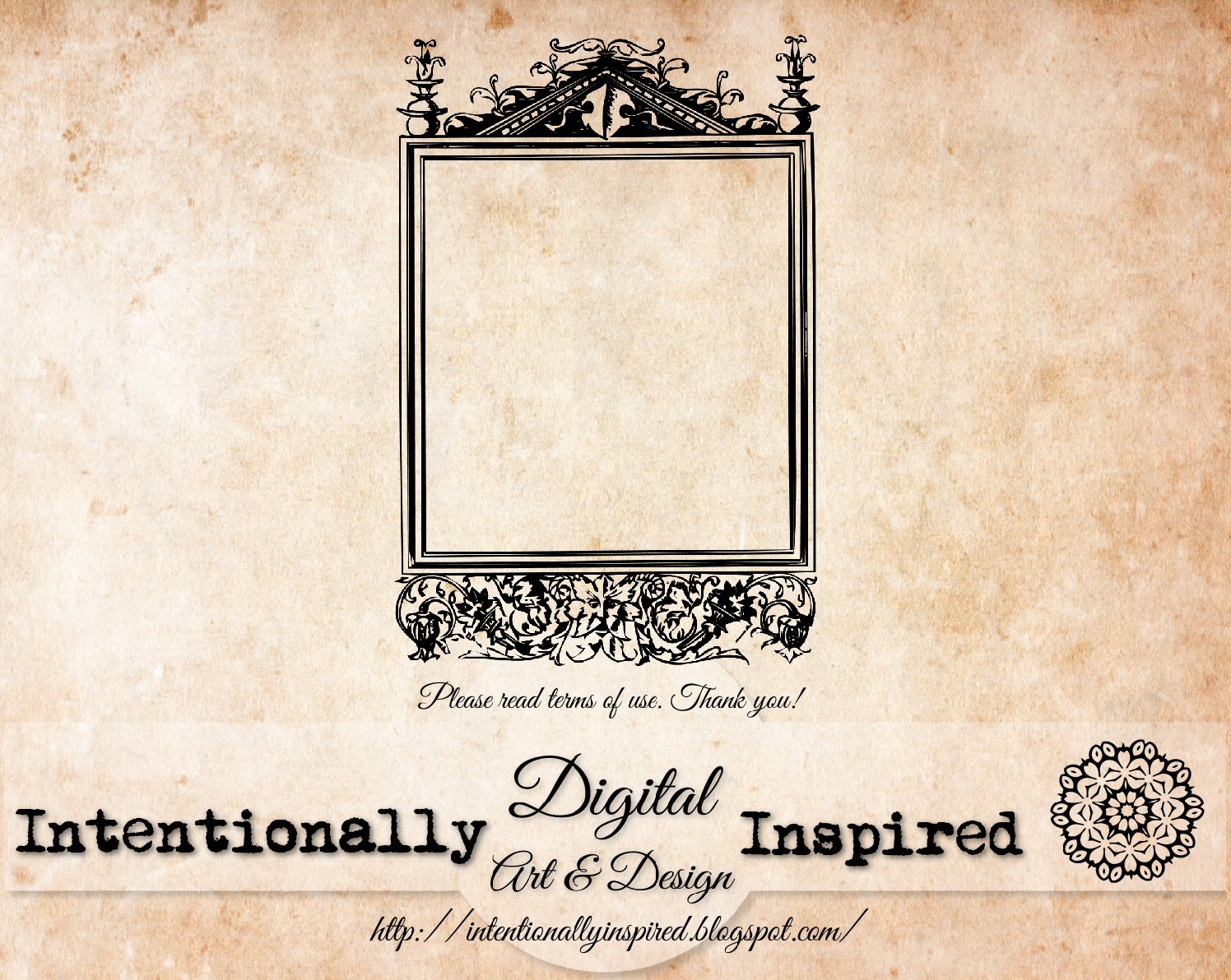 Intentionally Inspired: Freebie Vintage Frames 1 (Digital scrapbooking ...