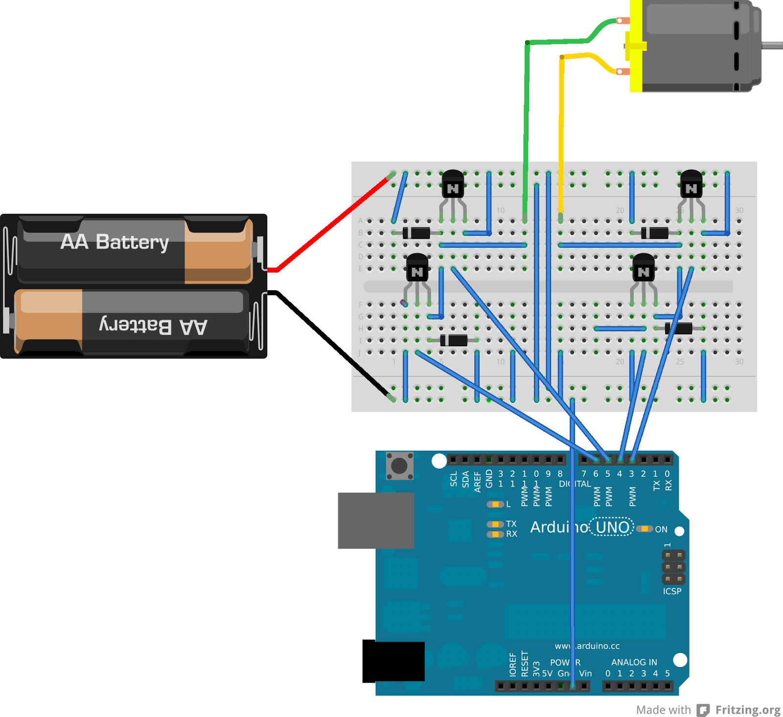 Control De Giro De Motor Dc Con Puente H L D Y Arduino En | My XXX Hot Girl