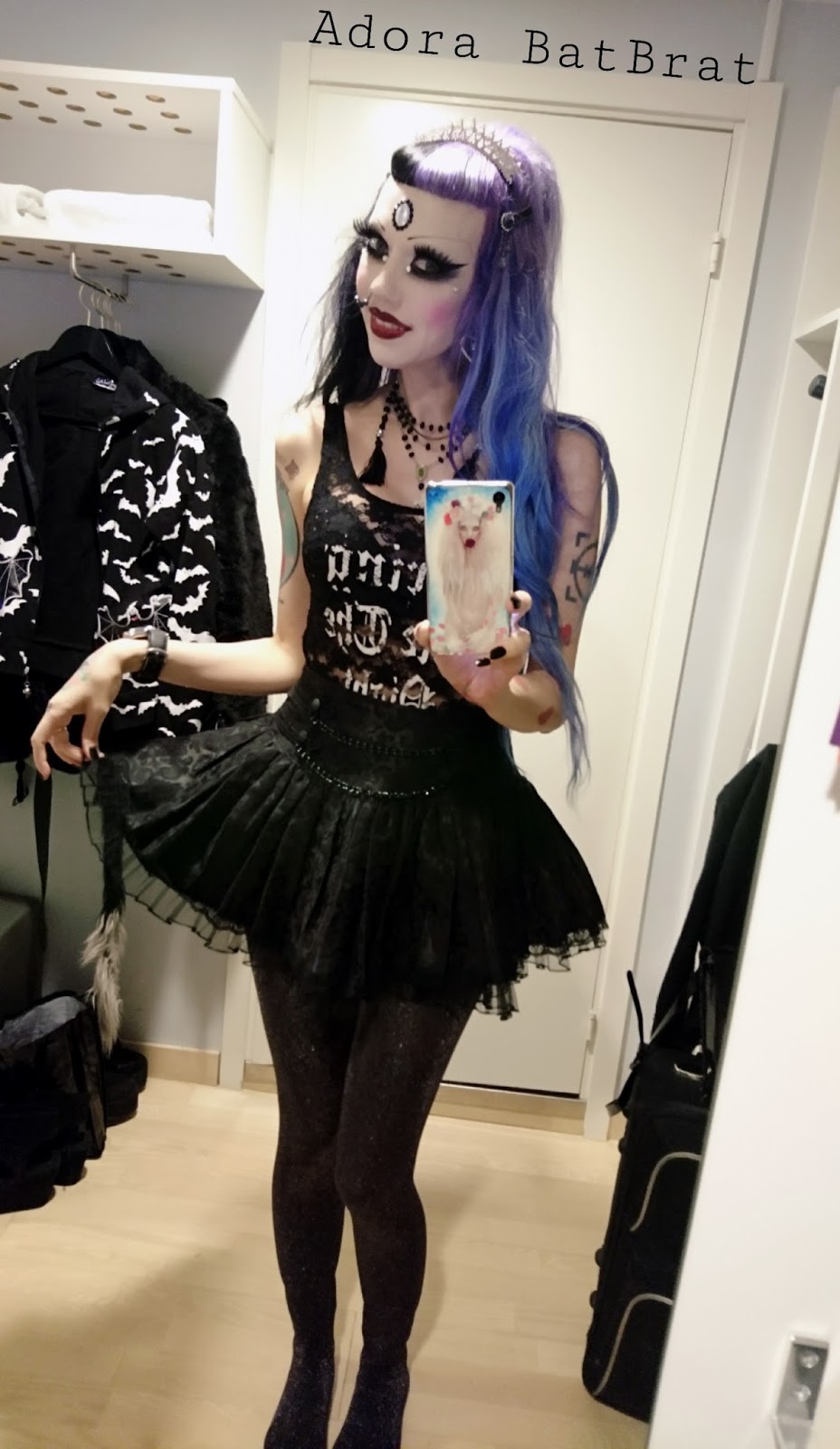 Adora BatBrat: Today's Goth look - Cute Goth to Stockholm
