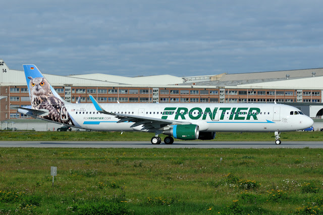 Airbus Hamburg Finkenwerder News: A321-211SL, Frontier Airlines, N701FR ...