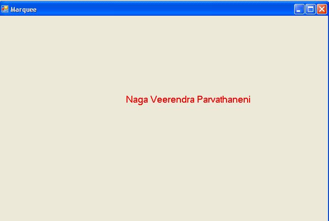 Text Scrolling in Windows Form Using C#.Net