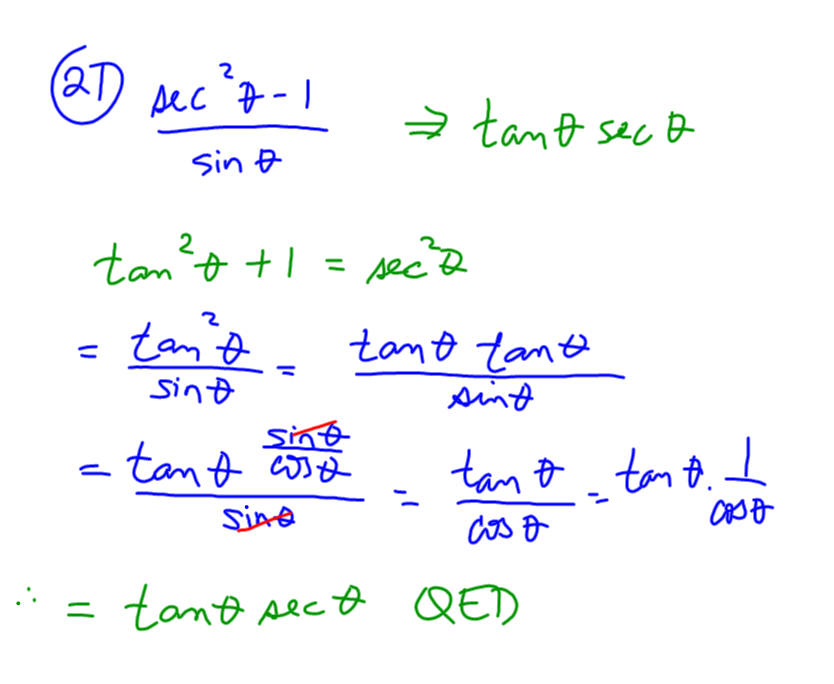 Mr. J.'s Math Classes: M4 Pythagorean Identities Proofs Part2
