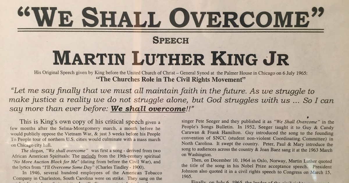 Ennyman's Territory: The "We Shall Overcome" Speech by Dr. Martin ...