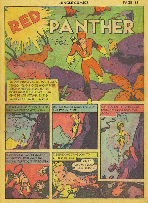 The Comic Book Catacombs: The Red Panther in "The Mad Hermit" (Fiction ...