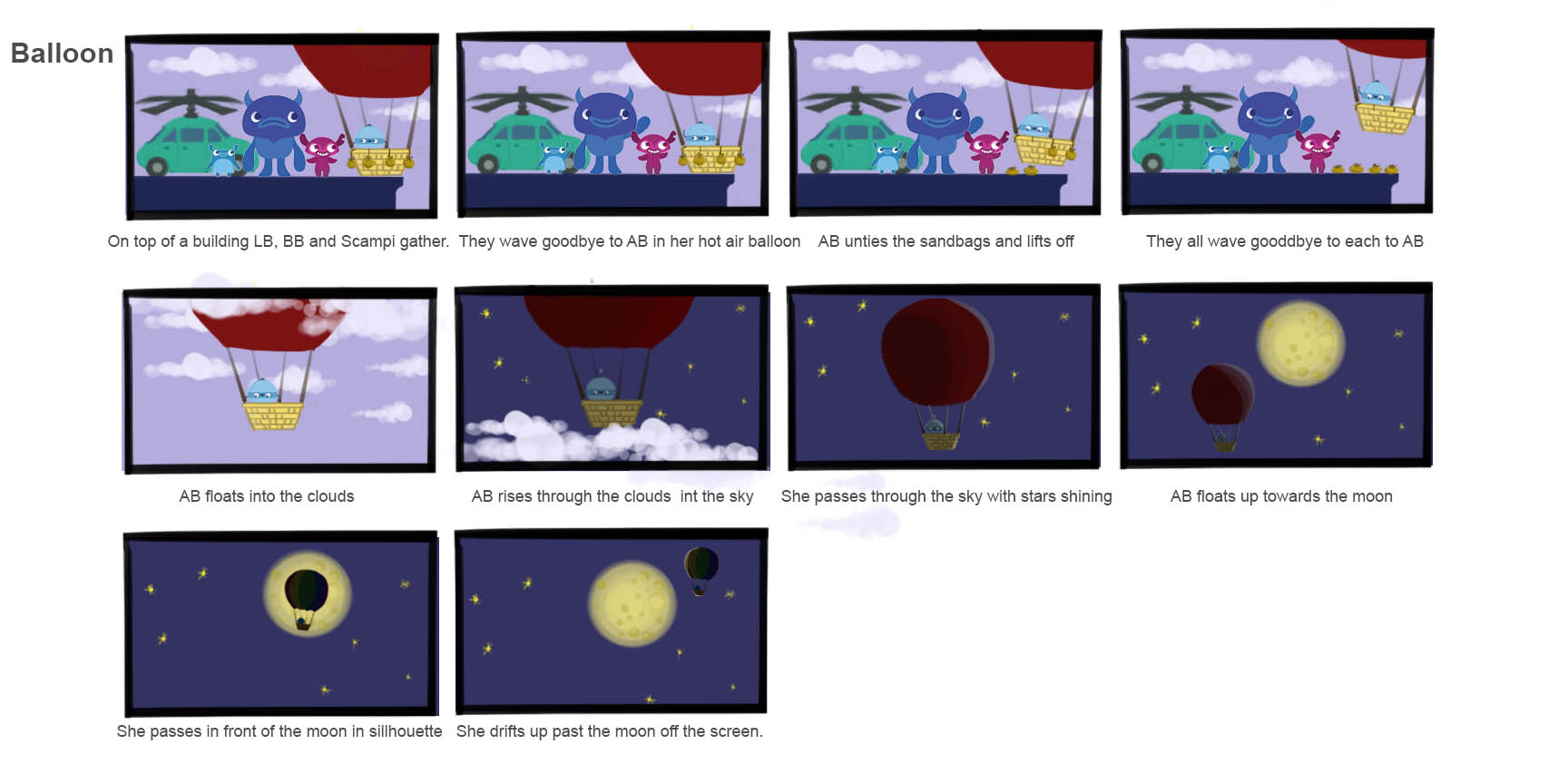 Tim's Portfolio: Storyboards