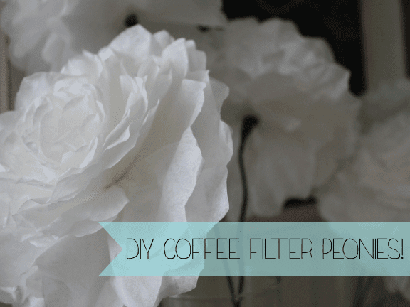 Just A Darling Life: diy. coffee filter peonies