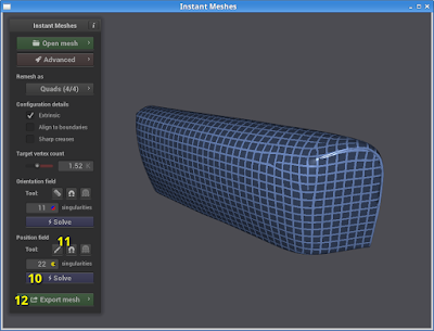 自動理線(Auto Retopology)：Instant Meshes