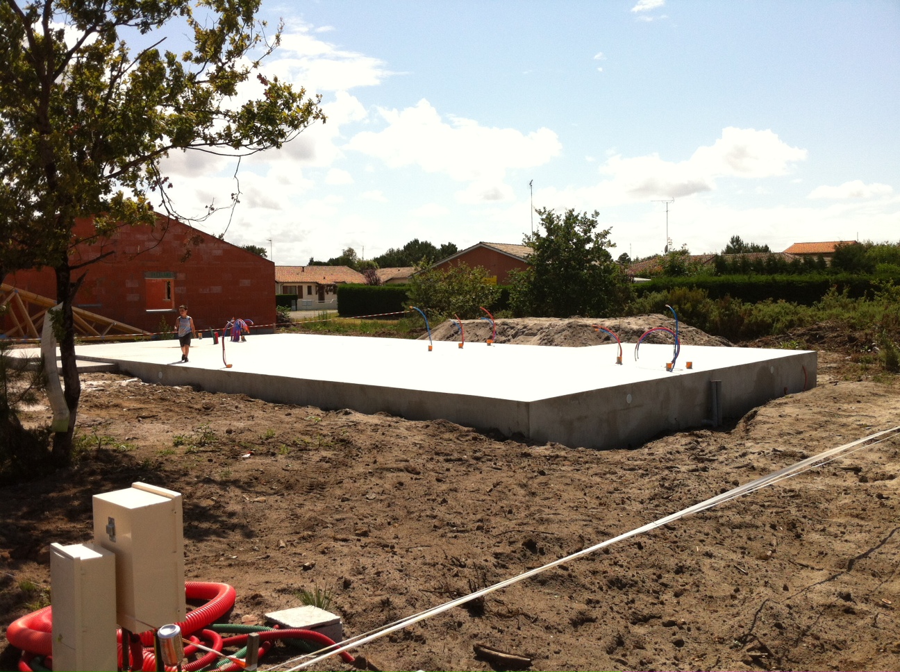 La construction de notre maison en bois: 15 juillet : maçonnerie terminée