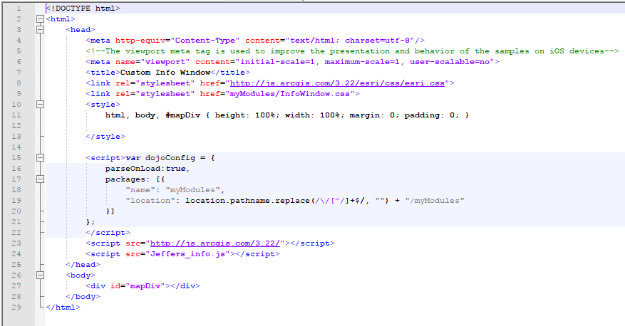 Geography 455: Web GIS: Web GIS Lab 5: ArcGIS API for JavaScript 1