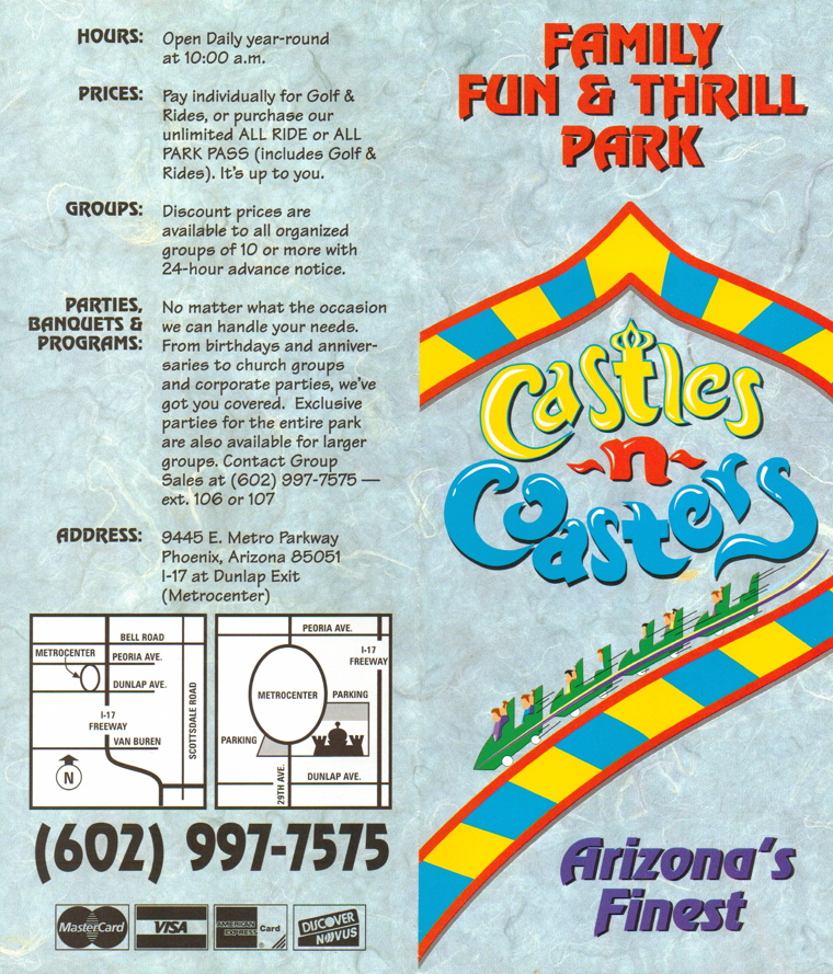 NewsPlusNotes: From The Vault: Castles 'n' Coasters 1997 Brochure
