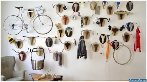 Rak Penyangkut Barang Diperbuat Dari Handle Basikal. - Gaban Comel