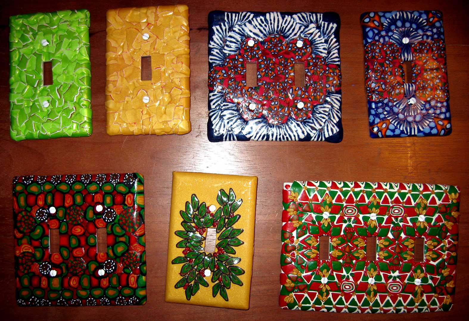 Artist At Work: Polymer Clay First Switch plates