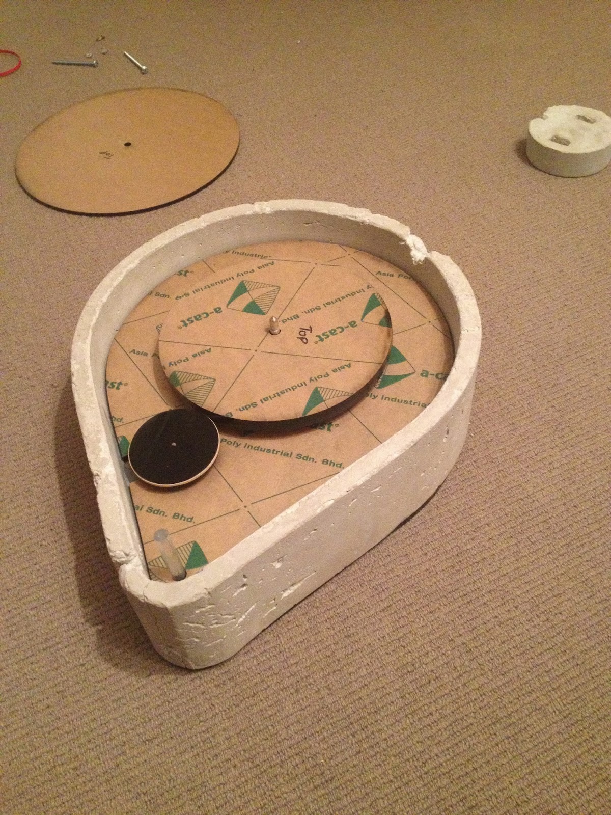 Phonograph Progress Blog: Concrete & Acrylic Record Player