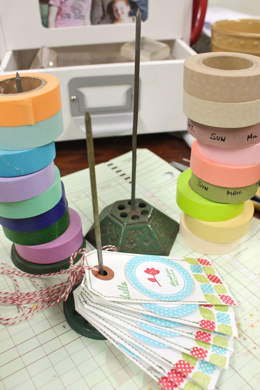 Mish Mash: etsy tag + fun tag storage idea