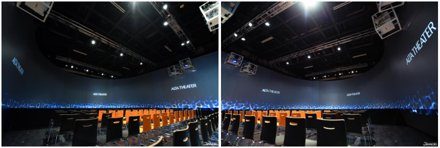 JAPANKURU: # Entertainment ♪ First in Japan!! 180°U-shaped Screen 3D ...