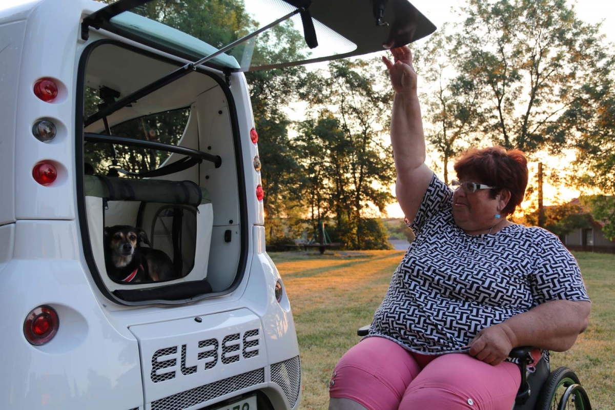 Alacrán (HA-500): Coche para conducir en silla de ruedas: Elbee Mobility