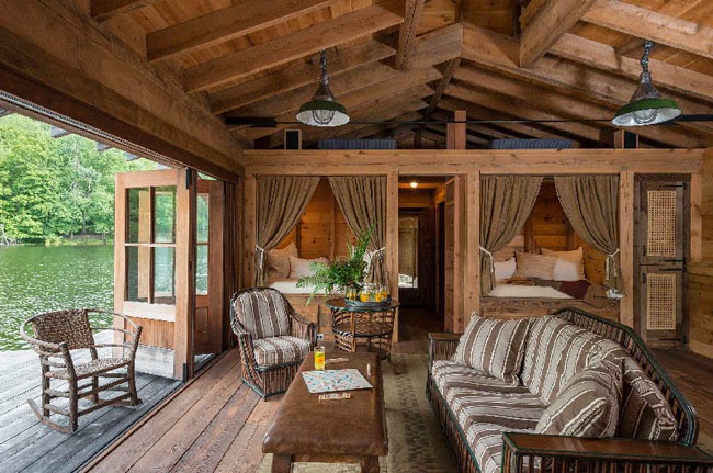 ESTILO RUSTICO: Cottage Rustico en Lago en Canada