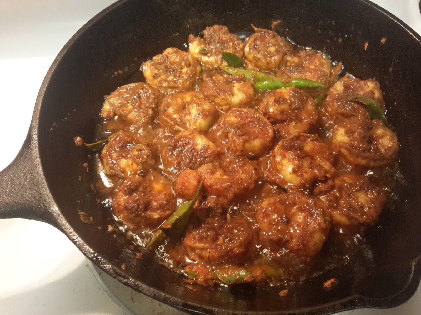 കഞ്ഞീം കറീം ....: Kerala Style Prawn Fry / Nadan Chemmeen fry