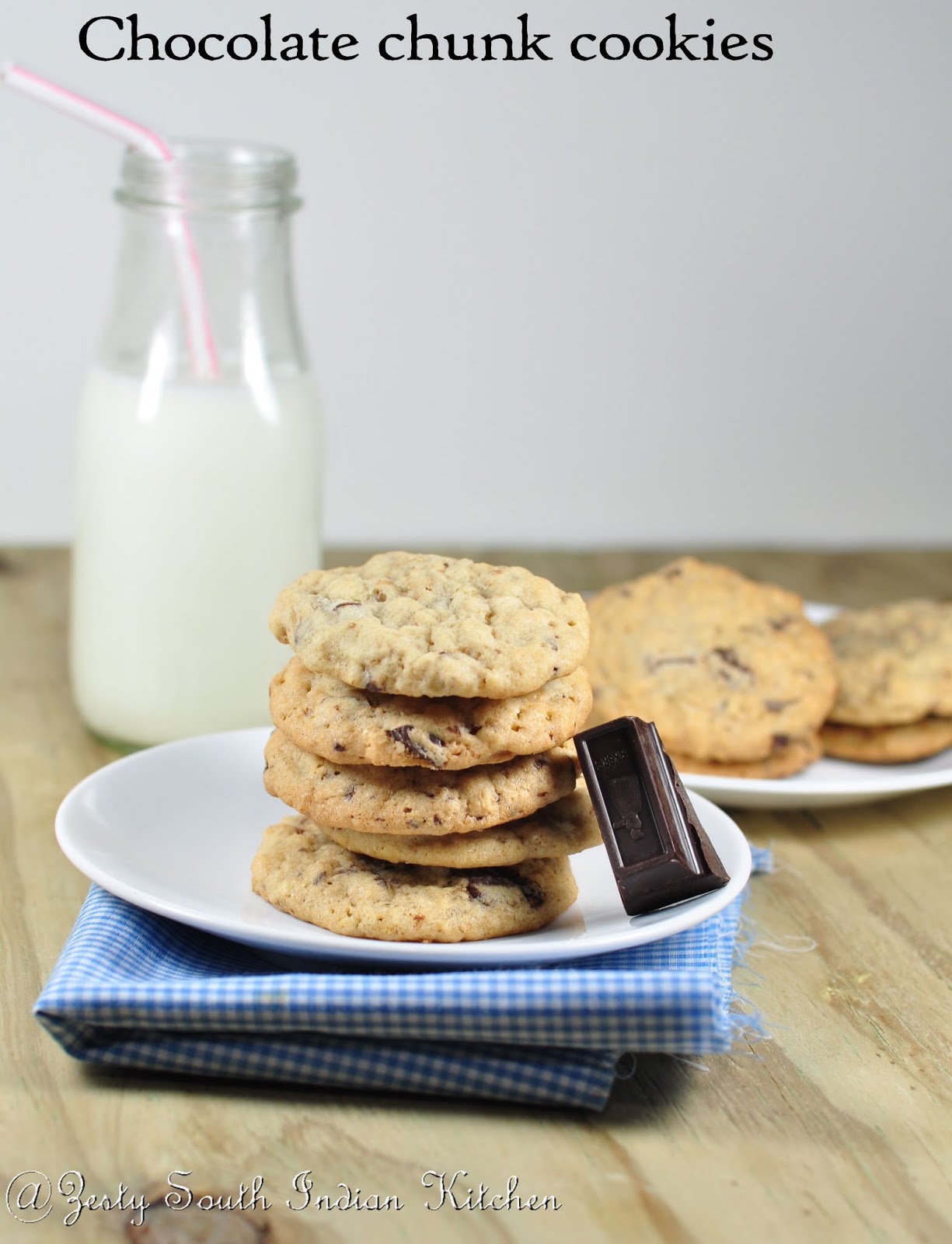 Chocolate Chunk Cookies - Zesty South Indian Kitchen