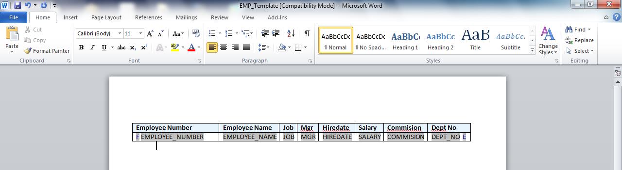 oracle concepts for you: Cell Highlighting In XML Report