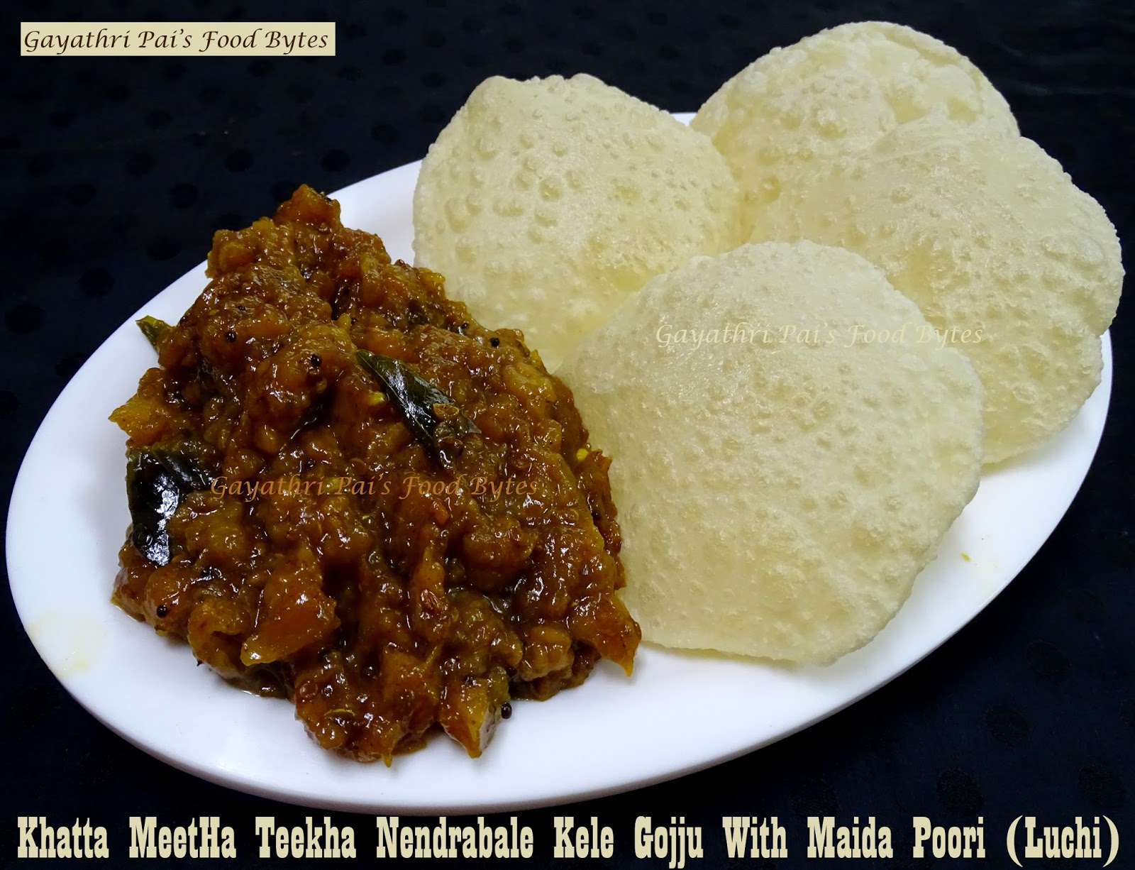 Gayathri Pai's Food Bytes: Maida Poori (Luchi).