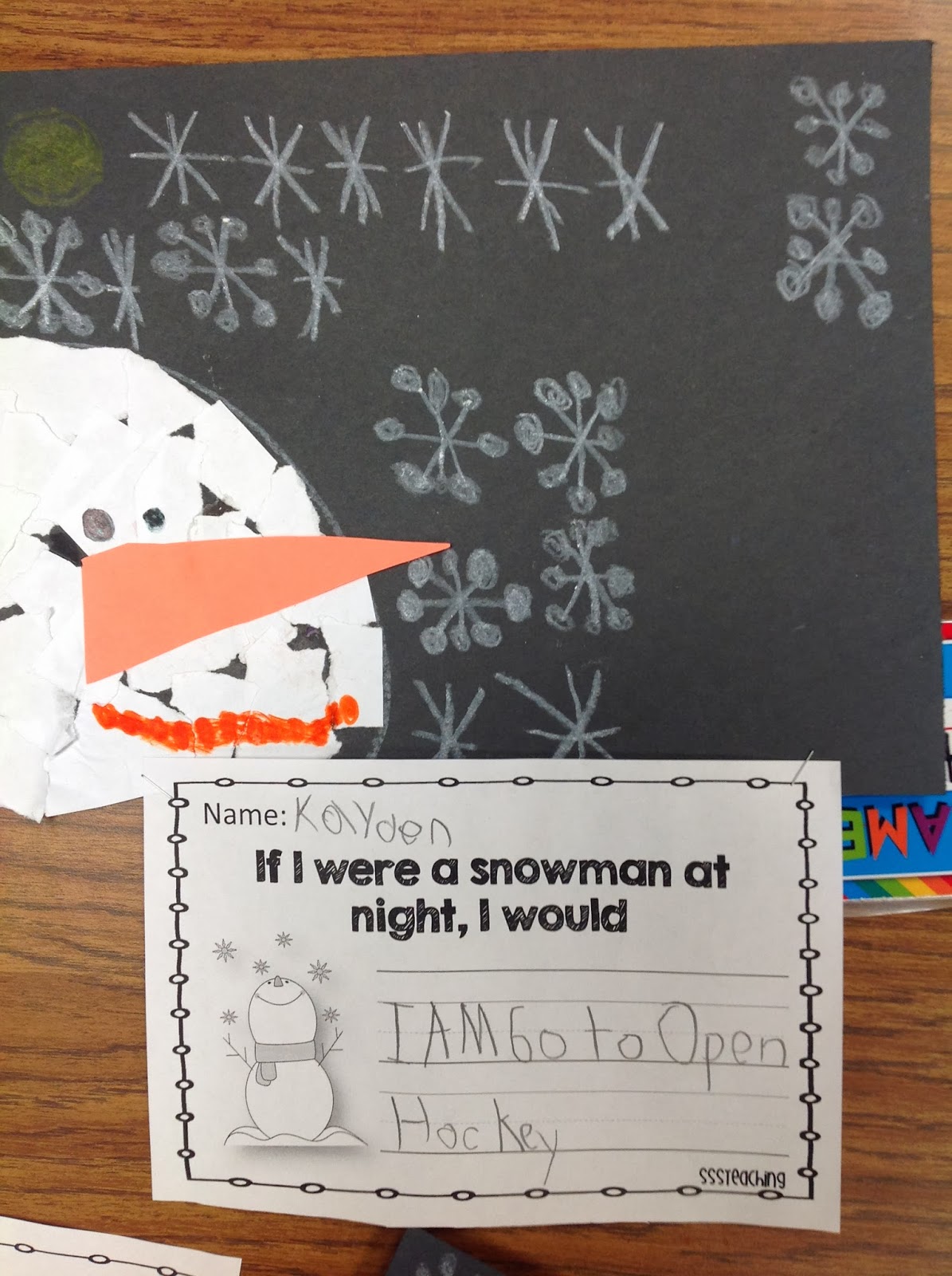 Snowmen at Night Prompt! - SSSTeaching