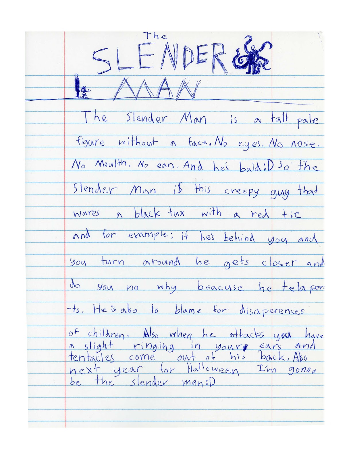 Colin's Sketch Book: SLENDER MAN