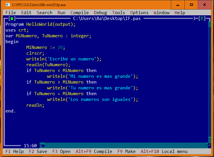 Learning Machine #5 - Programando en Pascal - Estructura de control if ...