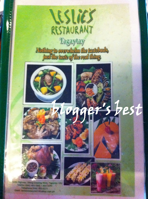 Blogger's Best Vacations, Places and Food Trips: Leslie's Restaurant ...