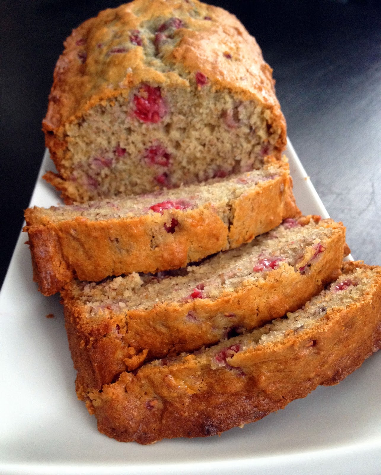 Ces temps ci en cuisine: Pain banane et framboise