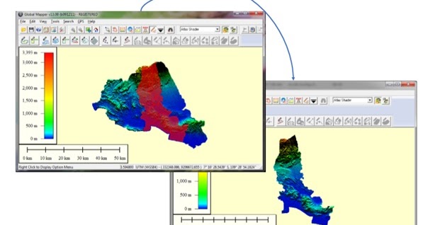 Memotong Citra Digital Elevation Model (atau SRTM) di Global Mapper - GISPEDIA