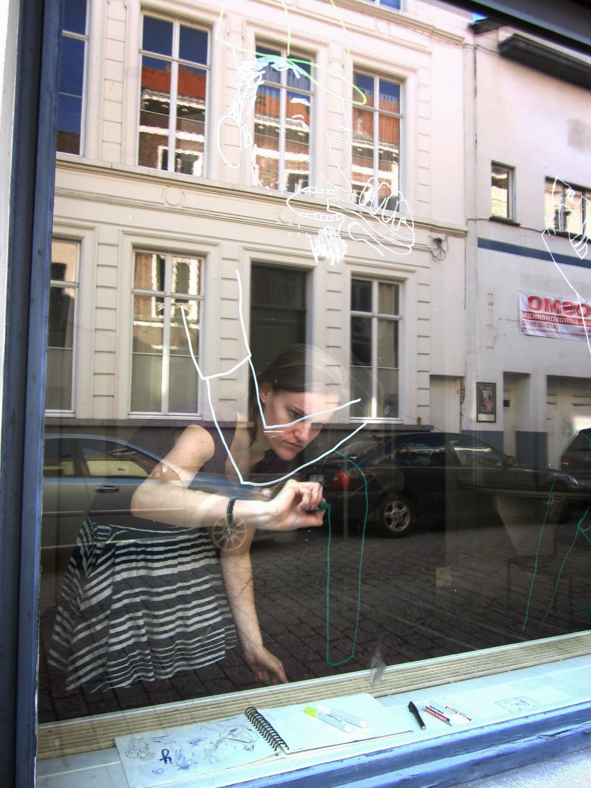 veerle vercruyce: The Big Window Walk: Konvert Interim Gent