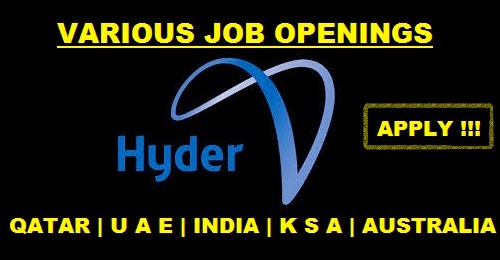 HYDER CONSULTANCY CAREERS JOB OPENINGS | U A E | QATAR | SAUDI ARABIA ...