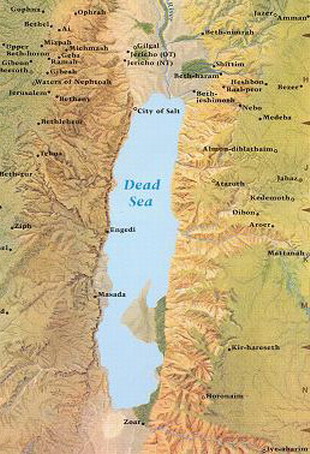 Dead Sea Location On World Map - Map