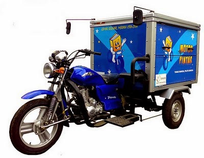 kaisar motor tiga roda, motor tiga roda bak sampah, triseda bak standar ...