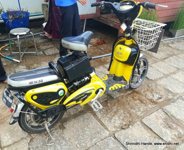 ebike rental experience in Bago, Myanmar - eNidhi India Travel Blog