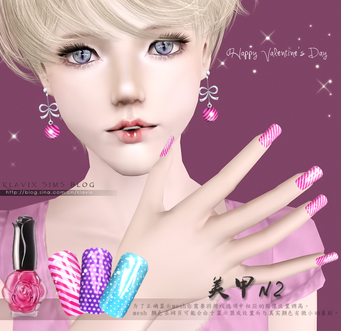 My Sims 3 Blog: Nail Art N2 by Klavix